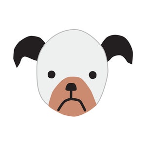 Puppy Dog Face Posters Birthday Party Photo Wall Art Decor for Children ...