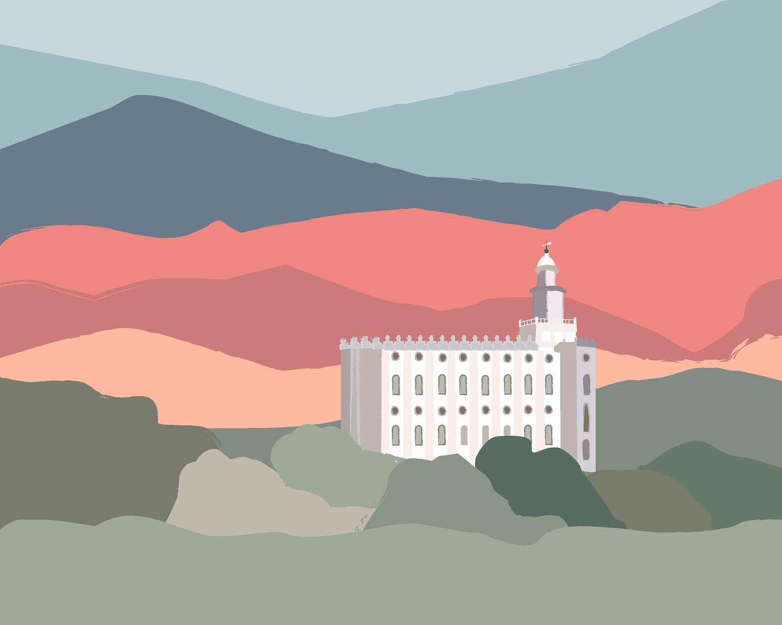 St George Utah LDS Temple Wall Art - Etsy