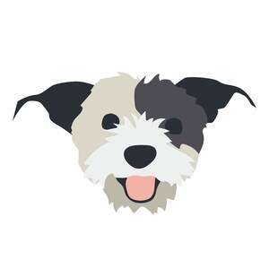 Puppy Dog Face Cute Posters for Party and Kids Room Wall Art Decor Pups ...