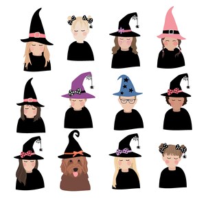 Custom Halloween Witch Face Portrait - Etsy