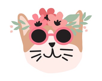 Kitty Cat Wall Art for Children's Rooms or Birthday Party | Etsy