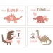 Dino-mite Pink Dinosaur Printable Valentine Cards - Etsy