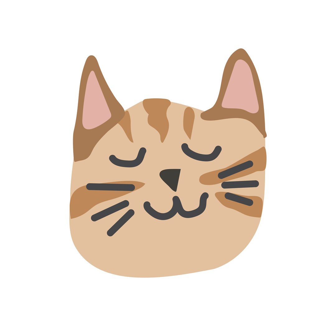 Kitty Cat Faces Wall Art for Children's Rooms or Birthday Party Decor ...