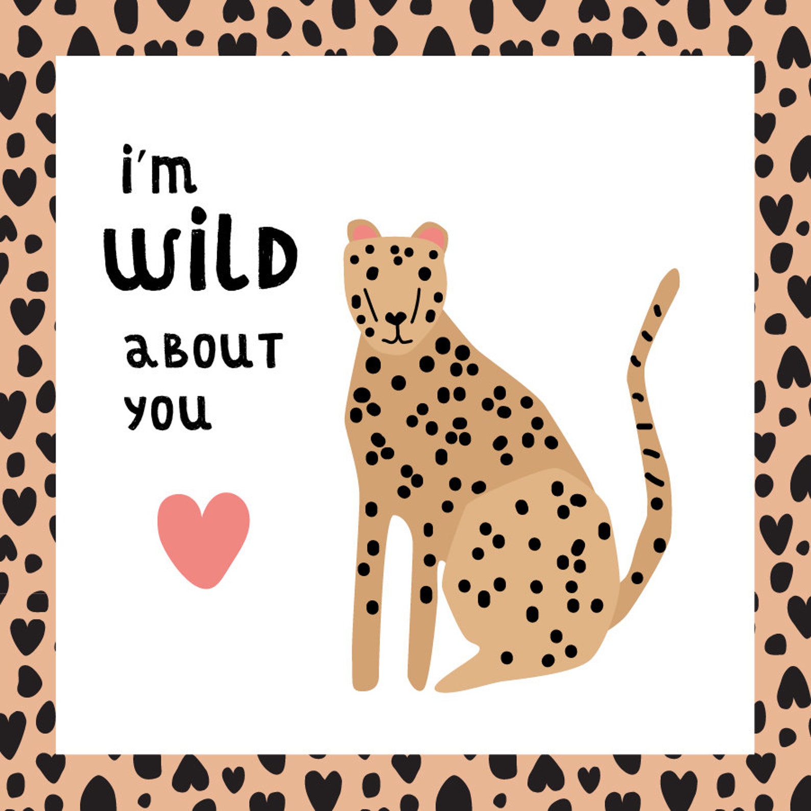 Wild Animal Printable Valentine Cards - Etsy