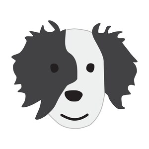 Puppy Dog Face Posters Birthday Party Photo Wall Art Decor for Children ...