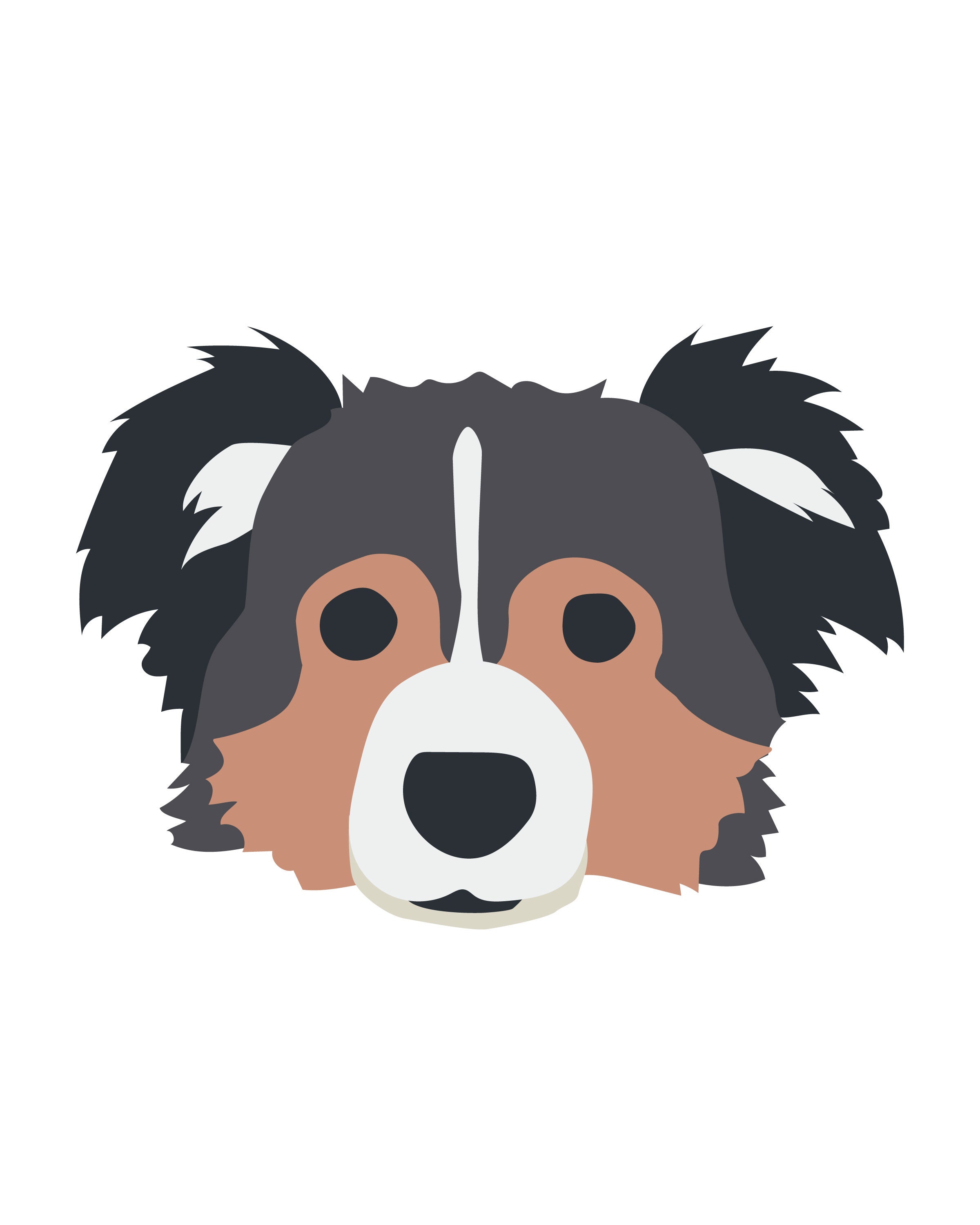 Puppy Dog Face Cute Posters for Party and Kids Room Wall Art Decor Pups ...