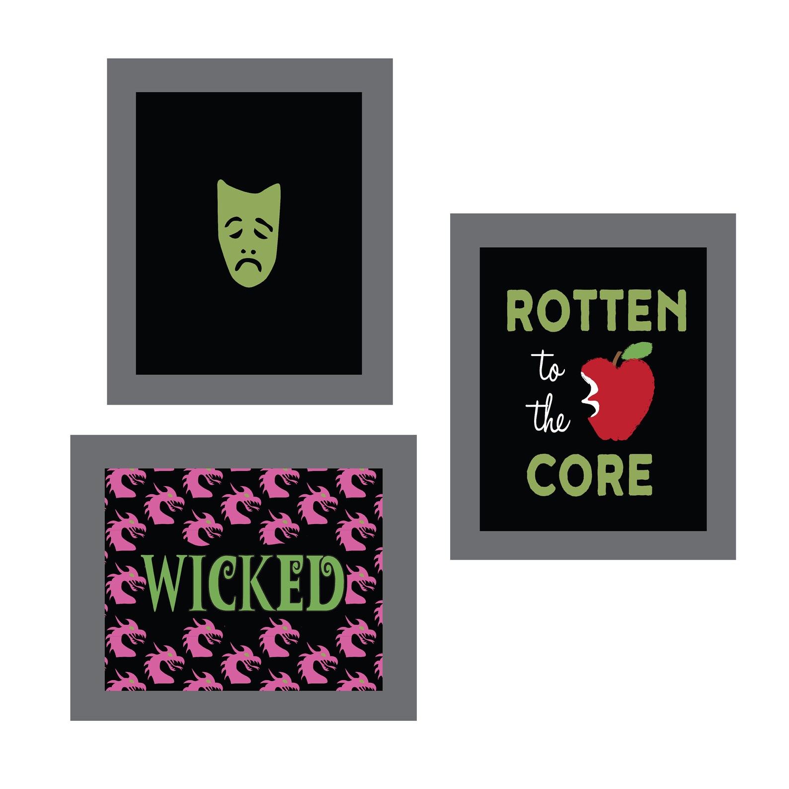 Wicked Rotten to the Core Party Posters | Etsy