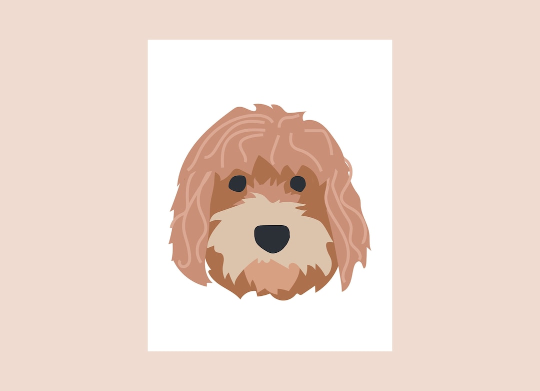 Puppy Dog Face Cute Posters for Party and Kids Room Wall Art Decor Pups ...