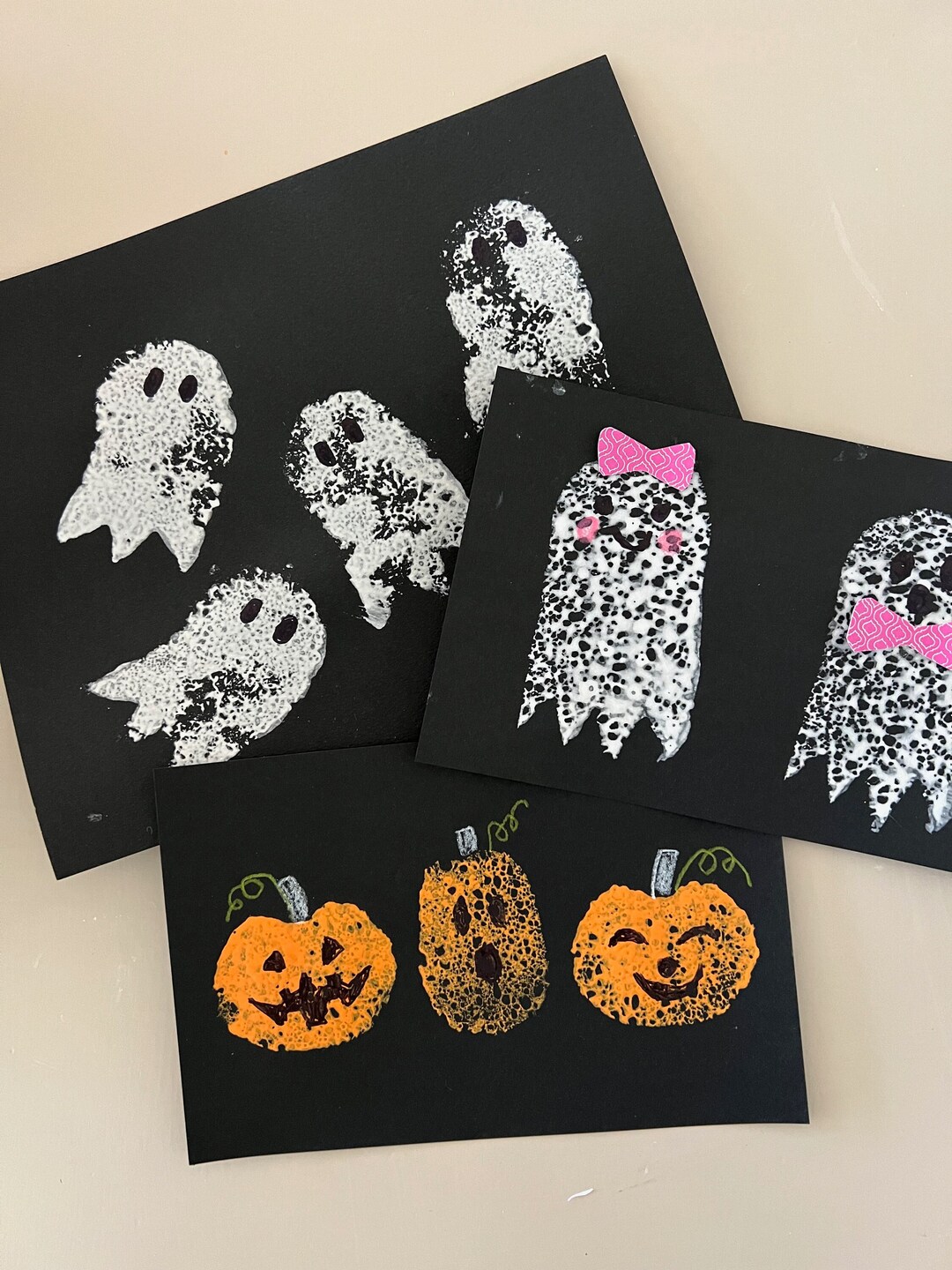 Halloween Shapes Pattern Template Ghost Pumpkin Bat - Etsy