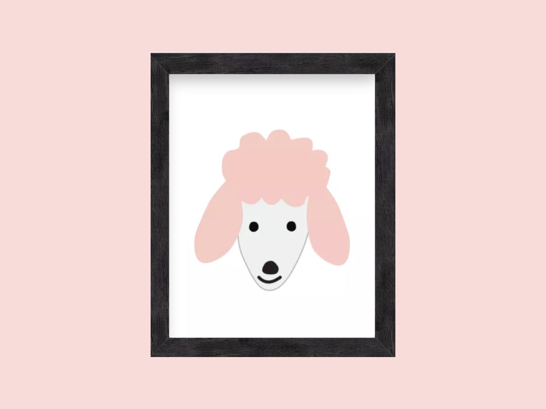 Puppy Dog Face Posters Birthday Party Photo Wall Art Decor for Children ...