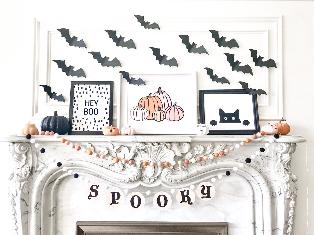 Bat Pattern for Halloween Wall Decor - Etsy