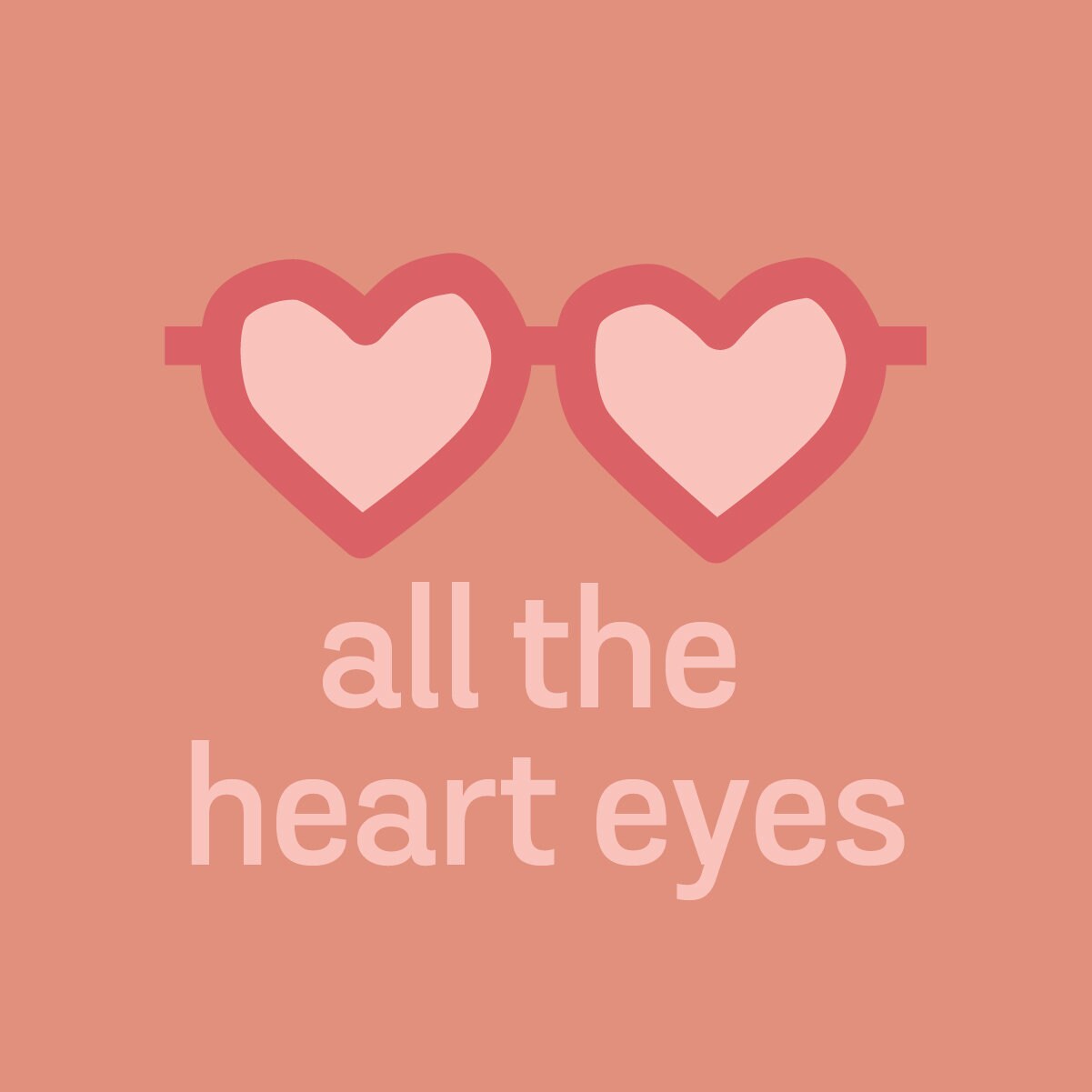 Heart Eyes Printable Valentine Cards | Etsy