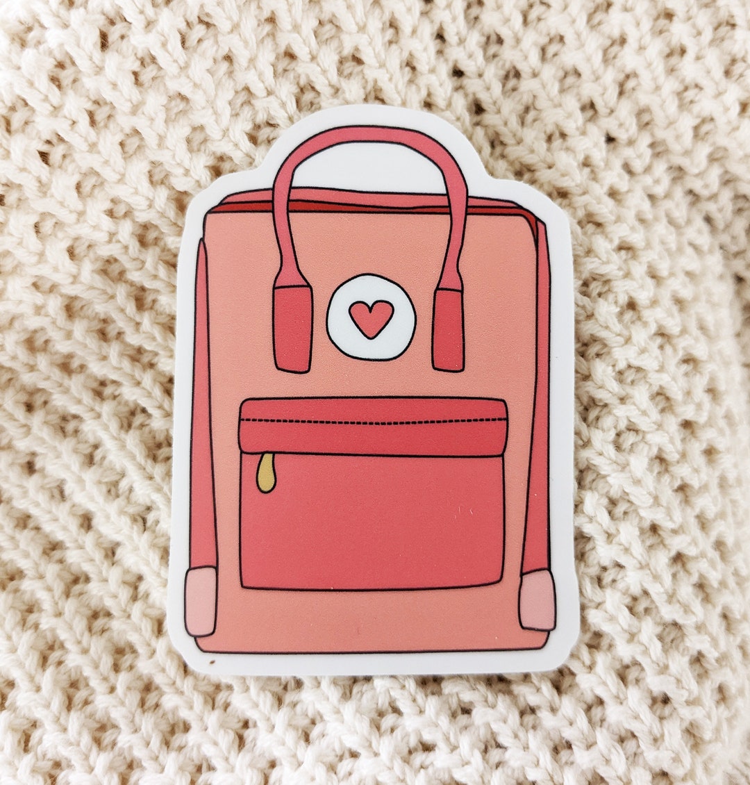 Backpack Sticker Waterproof Matte Sticker Back to School Sticker - Etsy