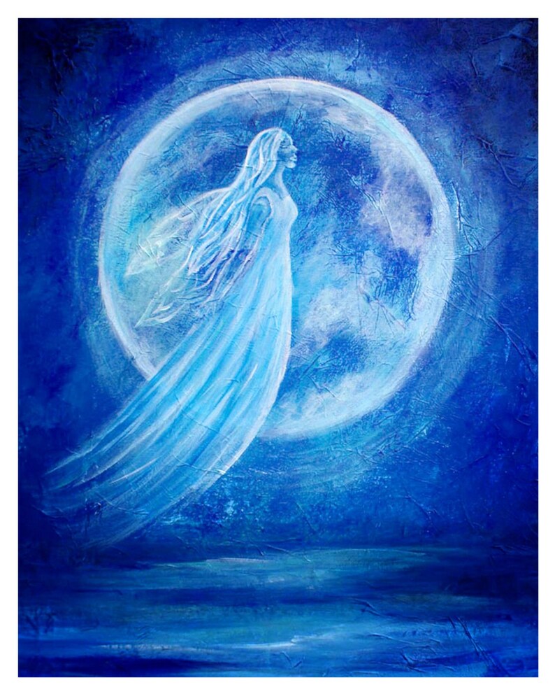 Water Angel-original 8 X 10 Fine Art Modern Print Acrylic | Etsy