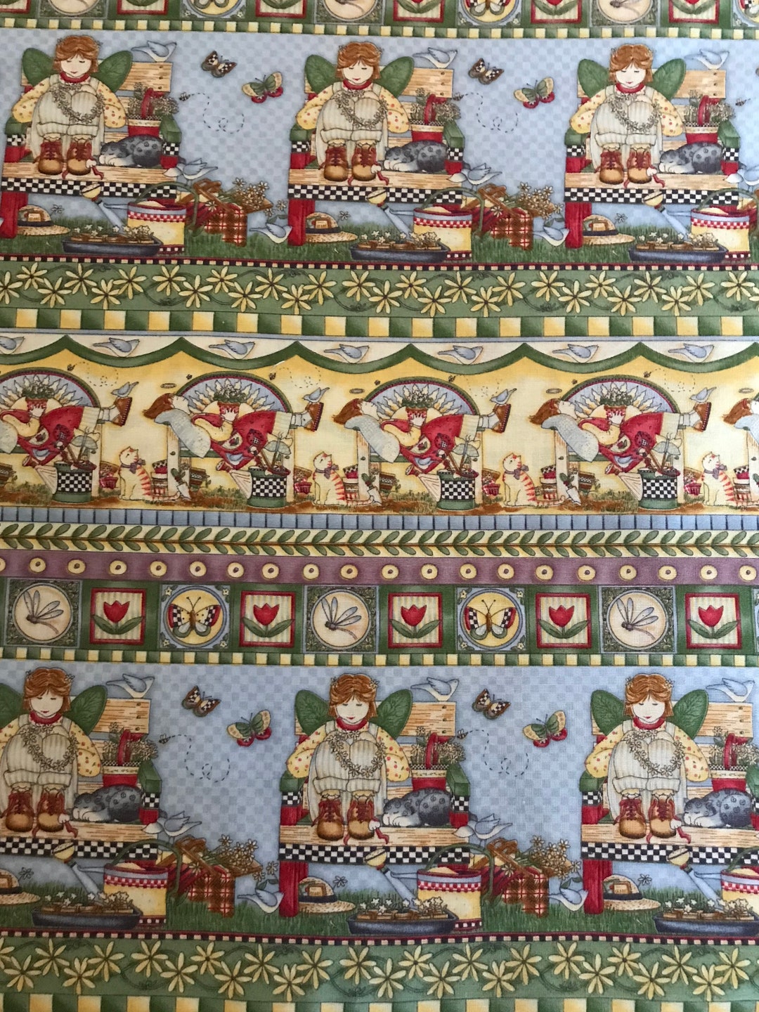 Debbie Mumm-mumms the Word Wide Stripe - Has Been Washed - Etsy