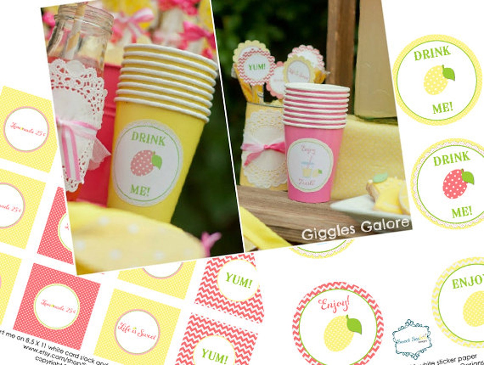 DIY Lemonade Stand Kit Party Printables - Etsy
