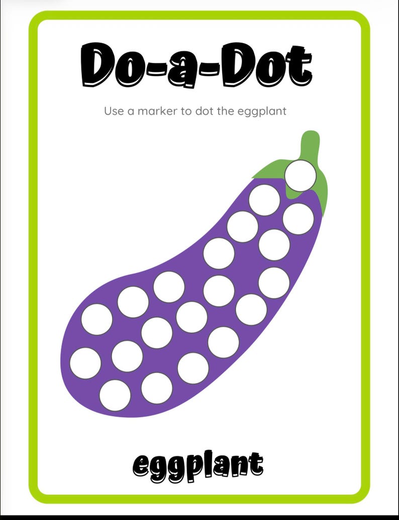 221 Do-a-dot Printable Worksheets | Preschool Alphabet, Animals, Fruits ...