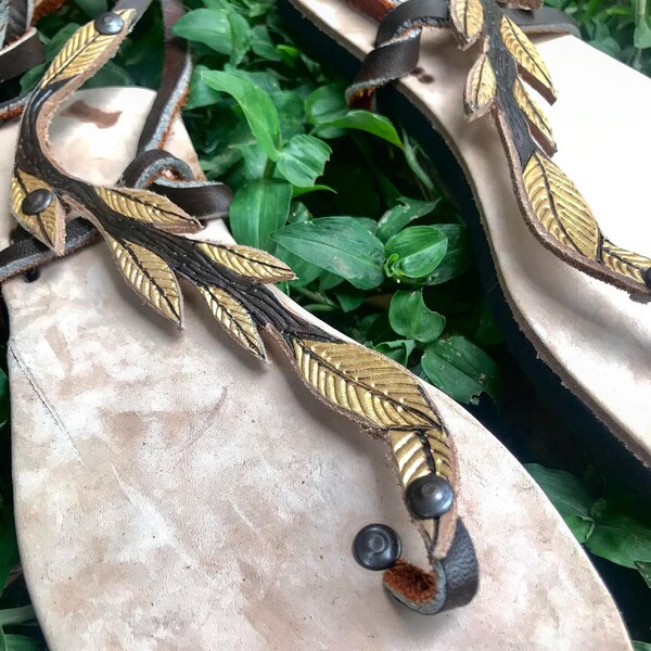 Leaf Sandals - Etsy