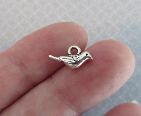 Mini Bird Charms so Sweet Little 3D Tiny Song Birds Mini Charms Jewelry ...