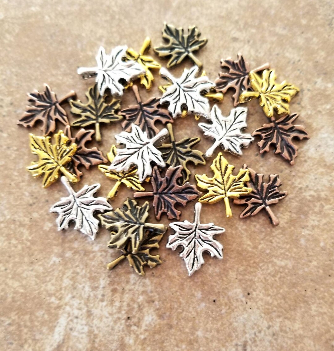 Maple Leaf Charms Beautiful Fall Colors Fall Leaves Maple Leaf Jewelry ...