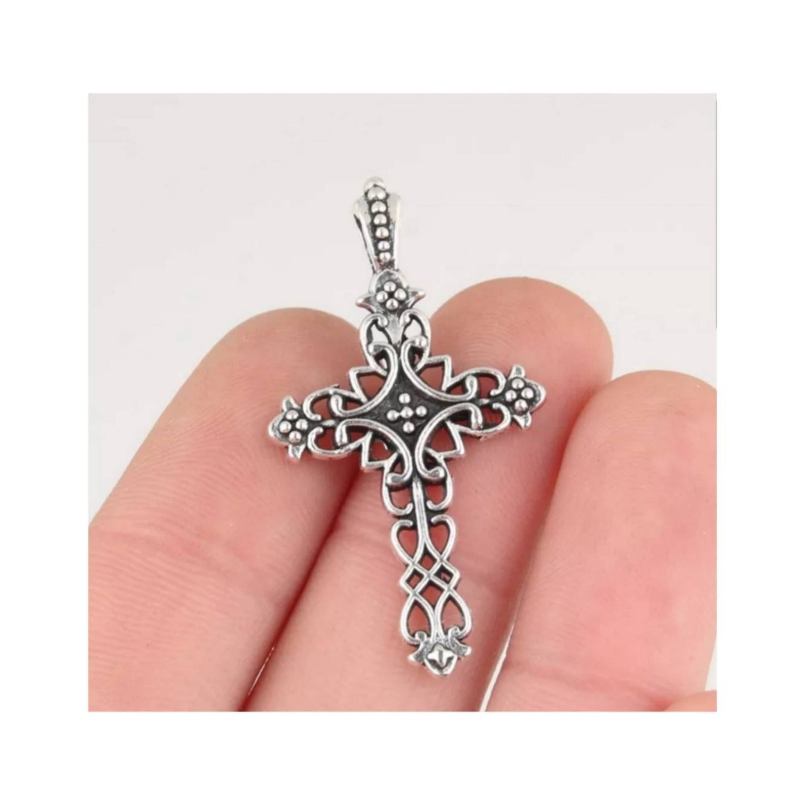 Beautiful Ornate Gothic Cross Pendants Filigree Silver Crosses - Etsy