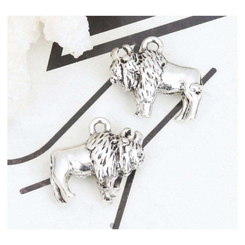 Bison Charm - Etsy