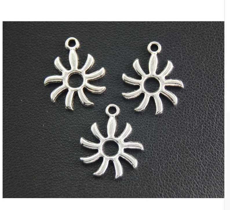 Sun and Cloud Charms Sunshine or Stormy Weather Charm Jewelry Supplies ...