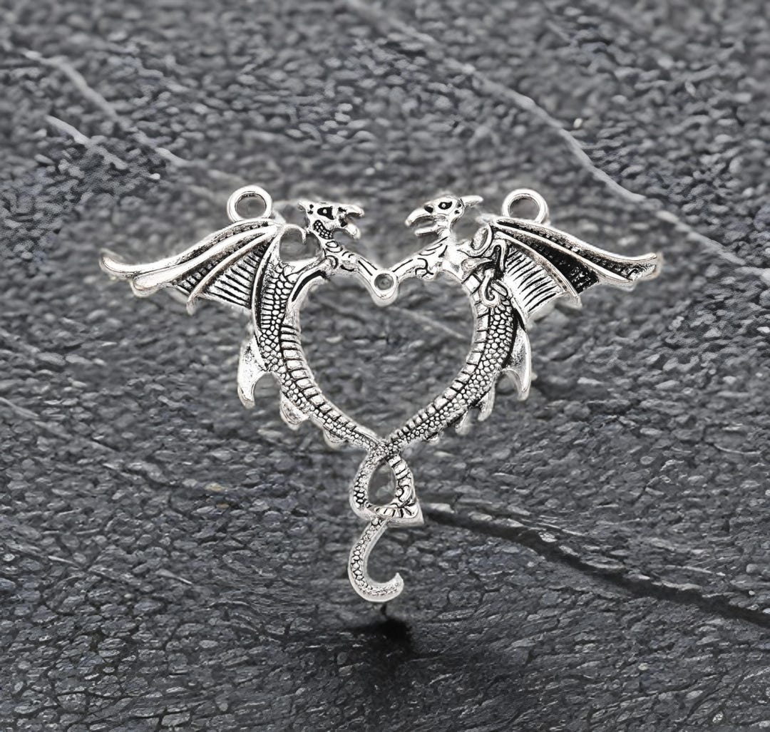 Large Dragon Pendants Dragon Connector Fantasy Pendants Jewelry ...