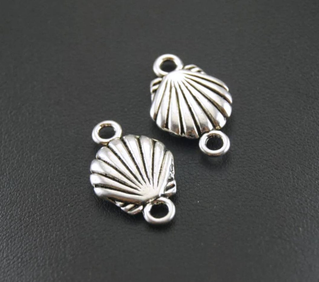 Sea Shell Connectors Scallop Shells Double Sided Well Crafted Seashell ...
