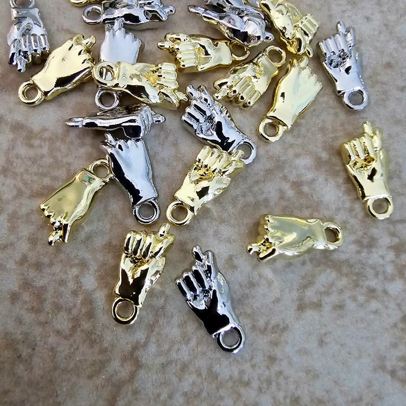 Italian Hand Charm - Etsy