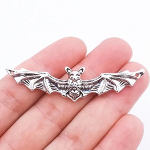 Bat Connectors Long Bat Pendants Halloween Connectors Bat Necklace ...