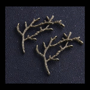 2 Large Branch Connectors Assortment Pendants Charms Findings Bronze ...