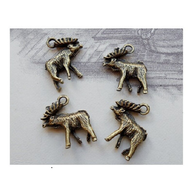 Moose Charm - Etsy
