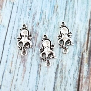 Mini Octopus Connectors Adorable Little Octopus Charms Beach Jewelry ...