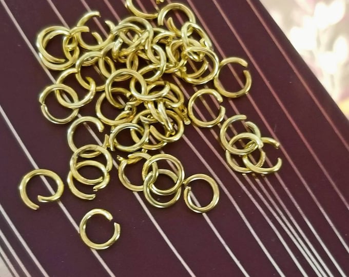 Twist Jump Rings Closed Rope Twisty Linking Rings Silver Gold Bronze ...