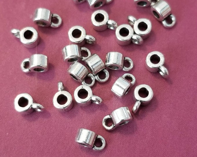 Beautiful Simple Bead Bails Three Sizes Charm Holders Beading or ...