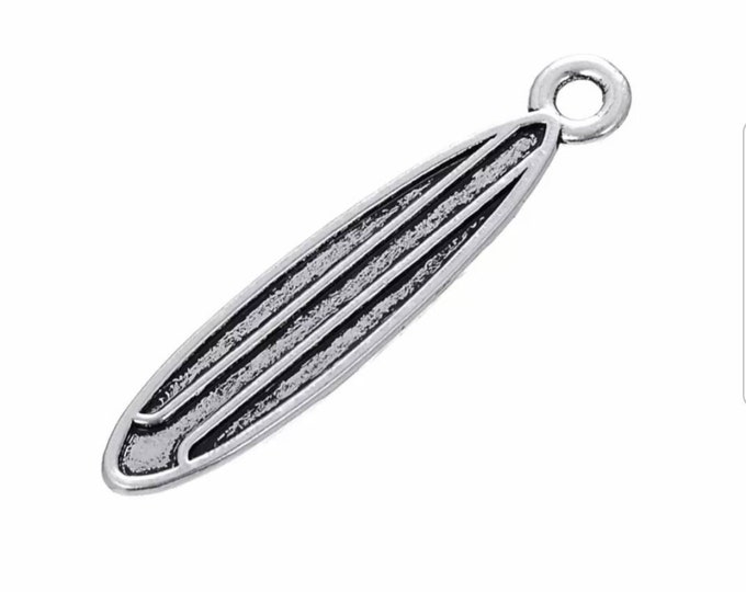 2 Surfboard Charms Superior Quality Surfboard Pendants Surfer Charms ...