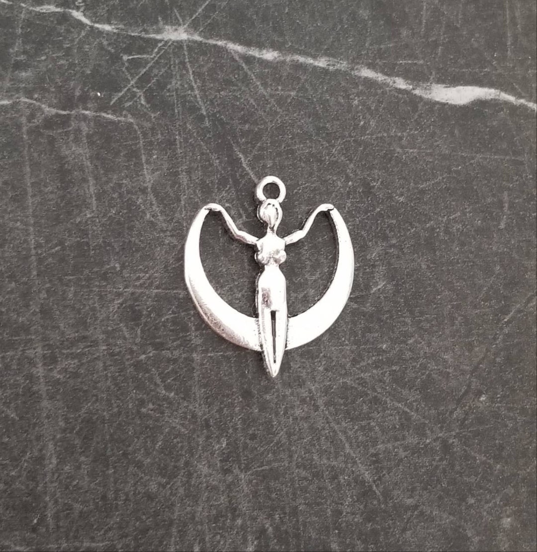 Beautiful Moon Goddess Charms Drawing Down the Moon Charms Wicca Charms ...