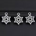 Mini Snowflake Charms Sweet Little Filigree Winter Snowflakes Silver ...