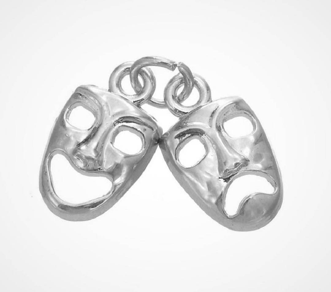 Drama Mask Charms Superior Quality Jewelry Supplies Theatre Theater ...