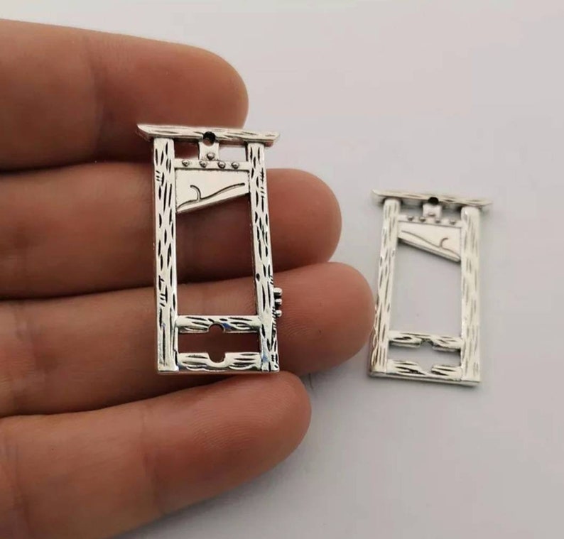 Guillotine Charms 4 Colors Goth Pendants Large Execution Charms ...