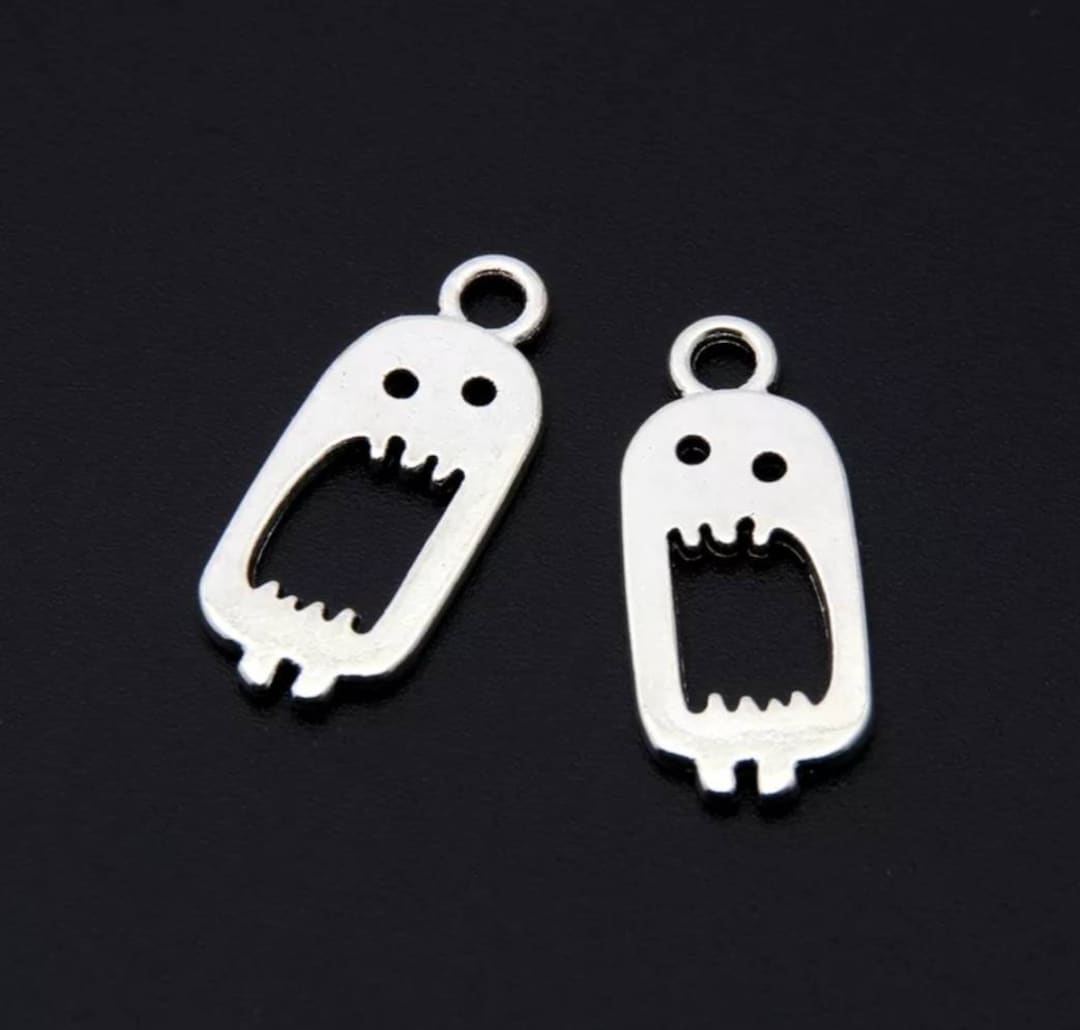 Adorable Monster Charms Ghost Charms Halloween Charms Monster Jewelry ...