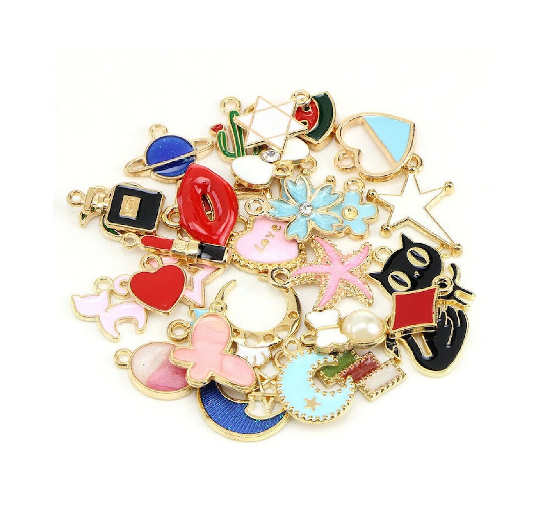 Enamel Charm Assortment Singles or Pairs Each Assortment Will Vary ...
