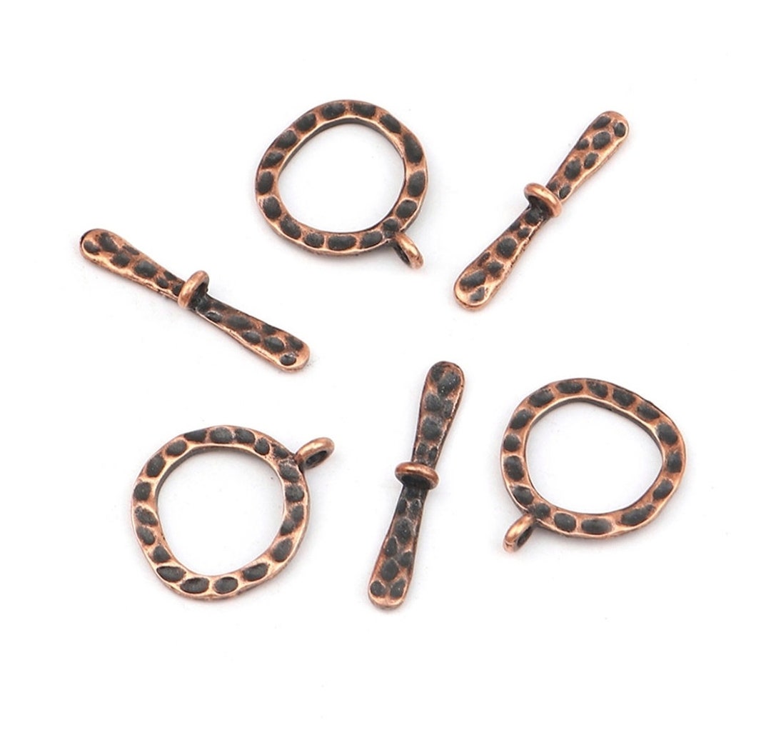 Copper Toggle Clasps Copper Jewelry Clasps Copper Fasteners for Jewelry ...