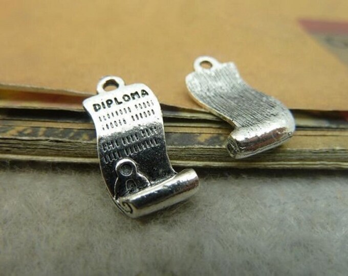 Diploma Charms Graduation Charms Class of 2021 Class of 2022 | Etsy