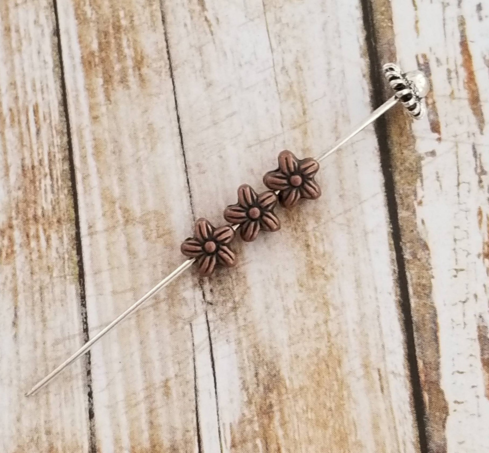 Little Flower Spacer Beads Silver Antique Gold Copper Bronze - Etsy
