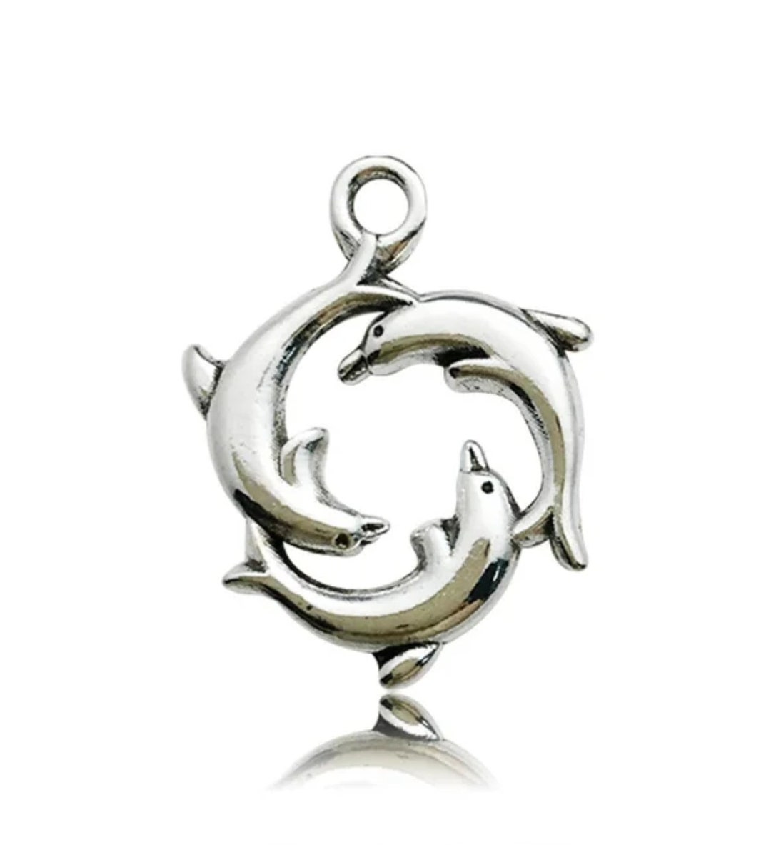 Dolphin Charms Circle of Dolphins Double Sided Beach Charms Dolphin ...