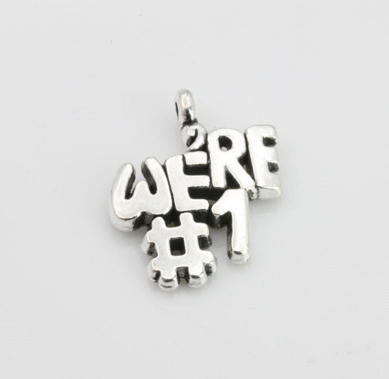 10 We're Number One Charms Team Spirit Cheerleader Cheer | Etsy