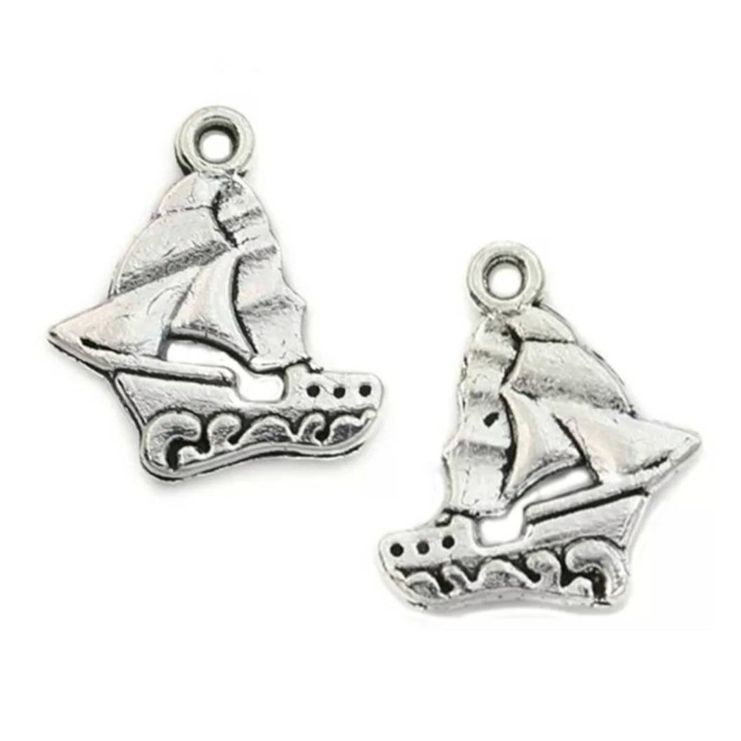 Sailing Ship Charms Beach Charms Sail Boat Charms Nautical Charms Ocean ...