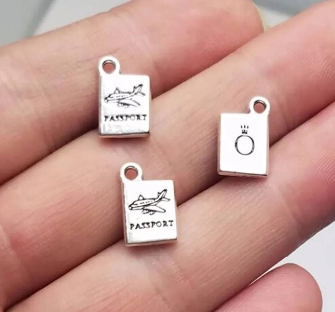 Tiny Passport Charms Mini Passport Charms Travel Charms Vacation Charms ...